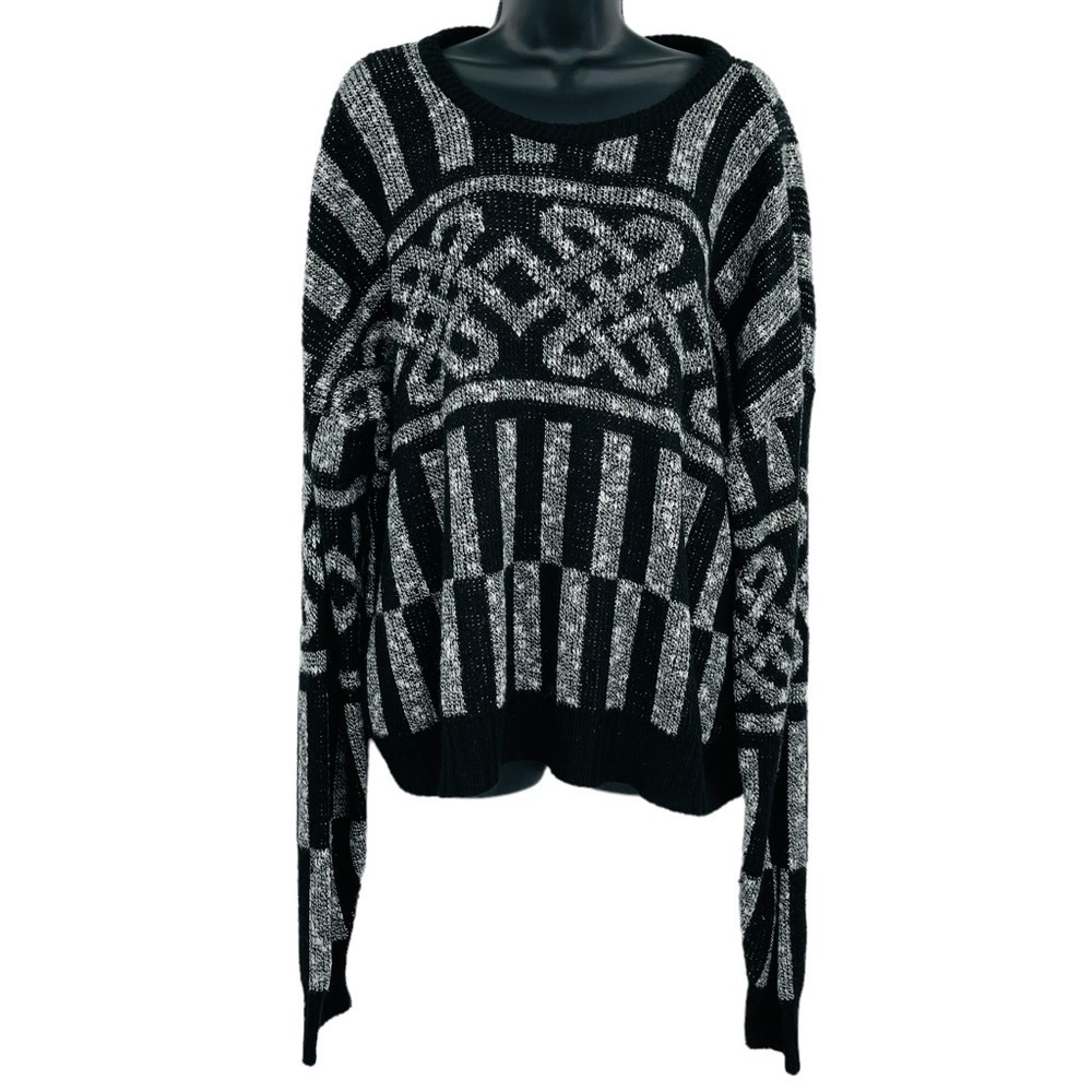 Vintage New Era Celtic Knot Strip Knit Sweater Unisex… - Gem